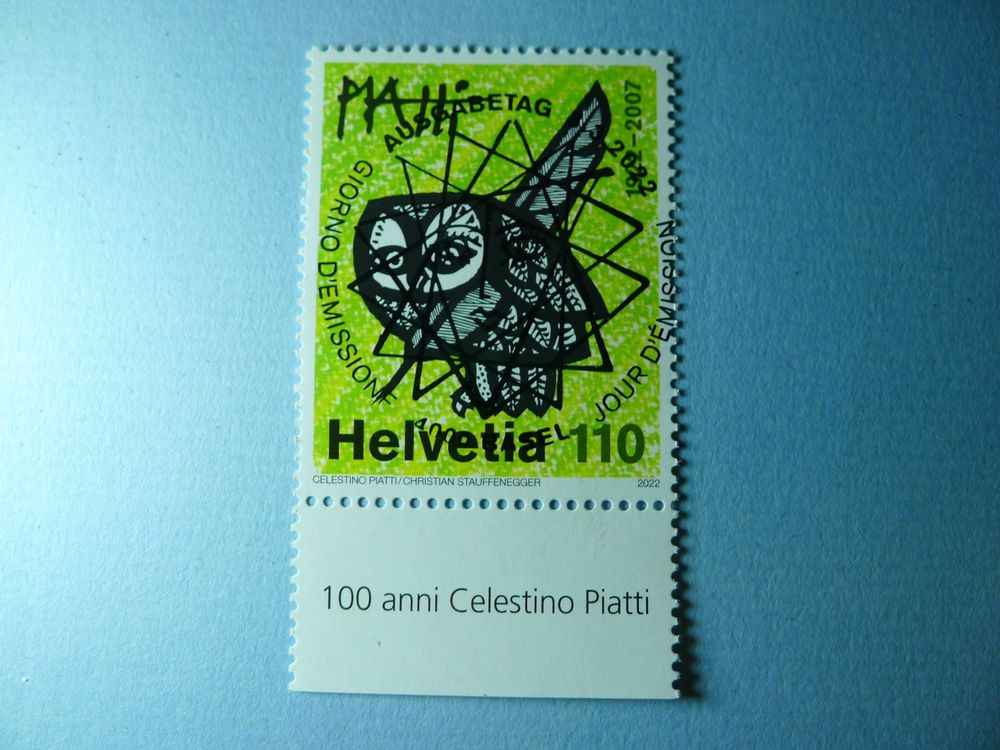 2022 Piatti Eule ET Vollstempel 1873 (Gebraucht) in Dagmersellen für CHF 6.5 – mit Lieferung auf ...