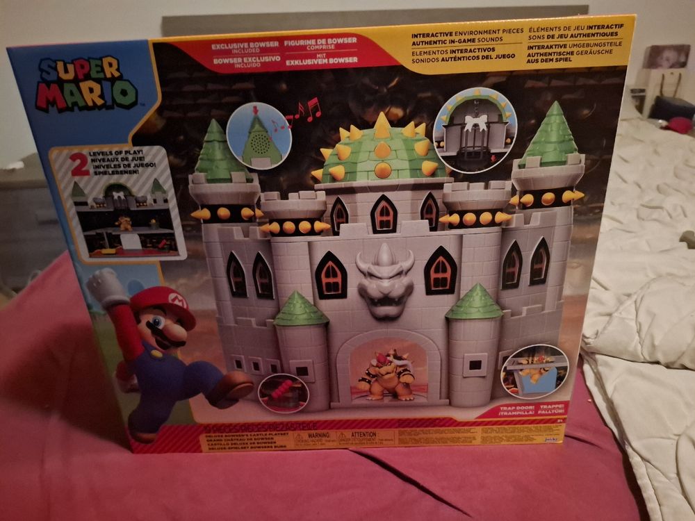 Super Mario Playset Castello di Bowser Deluxe e Lava🤞🔥🎮 (Nuovo e nell ...