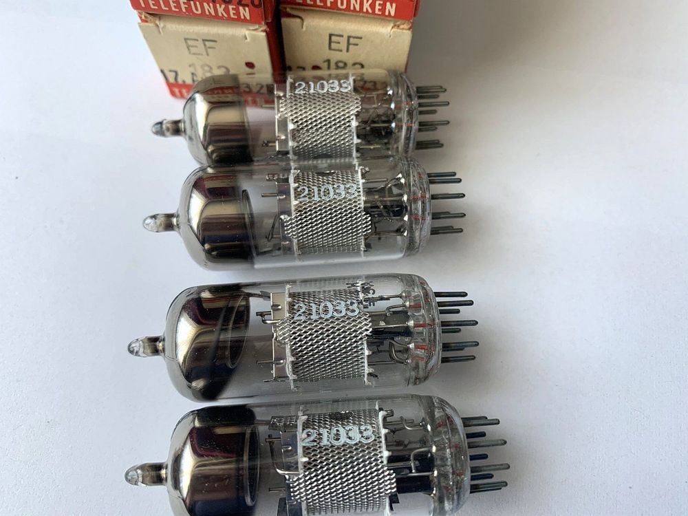 4 Röhren / Radioröhren EF183 / 6EH7 (Pentode), Telefunken | Kaufen auf Ricardo