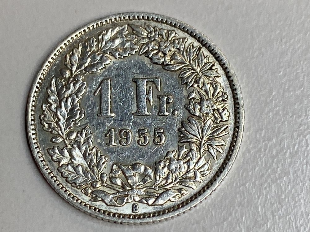 1 Fr.Schweiz Silber 1955 ss | Kaufen auf Ricardo