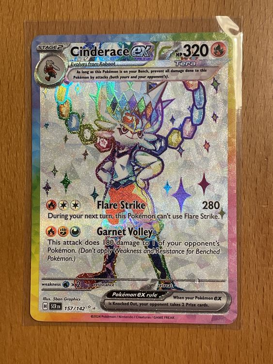 Cinderace ex Full Art 157/142 Pokemon Stellar Crown | Kaufen auf Ricardo