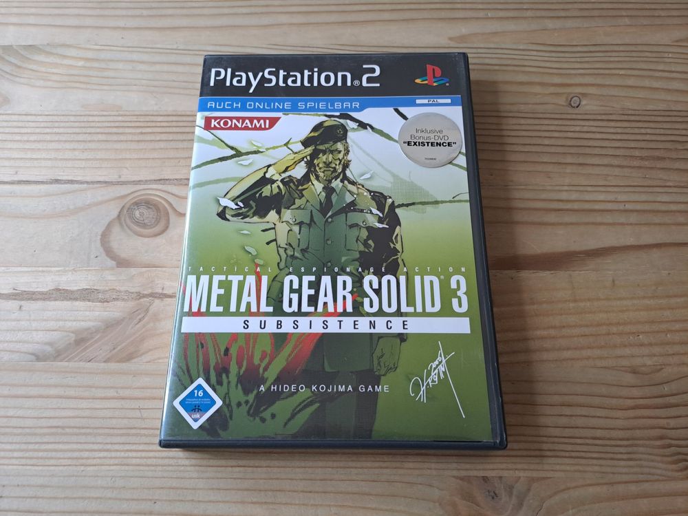 Metal Gear Solid 3 Subsistence ! PS2 (Gebraucht) in Welschenrohr für ...