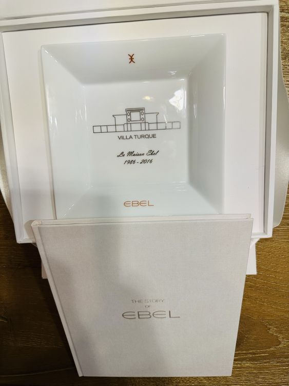 New Ebel watch ashtray with box and paper with Ebel history | Kaufen ...