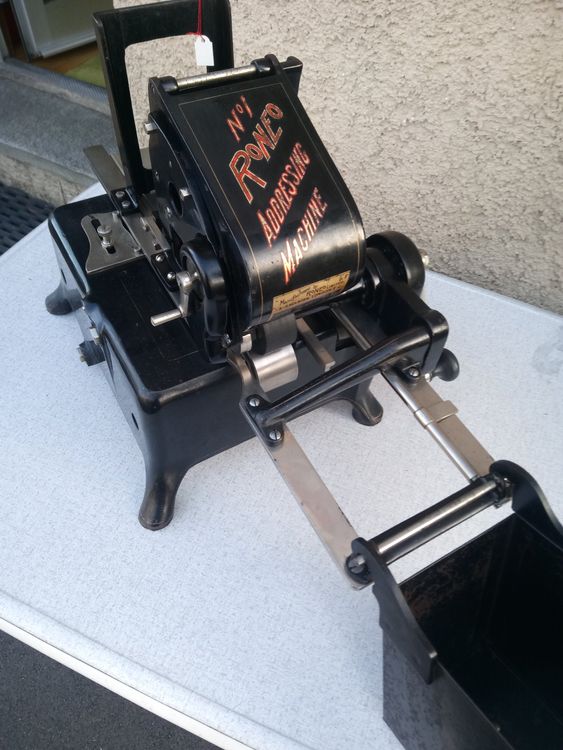Antike RONEO No.1 ADDRESSING MACHINE Jg. 1920 (Gebraucht) in Zürich für ...