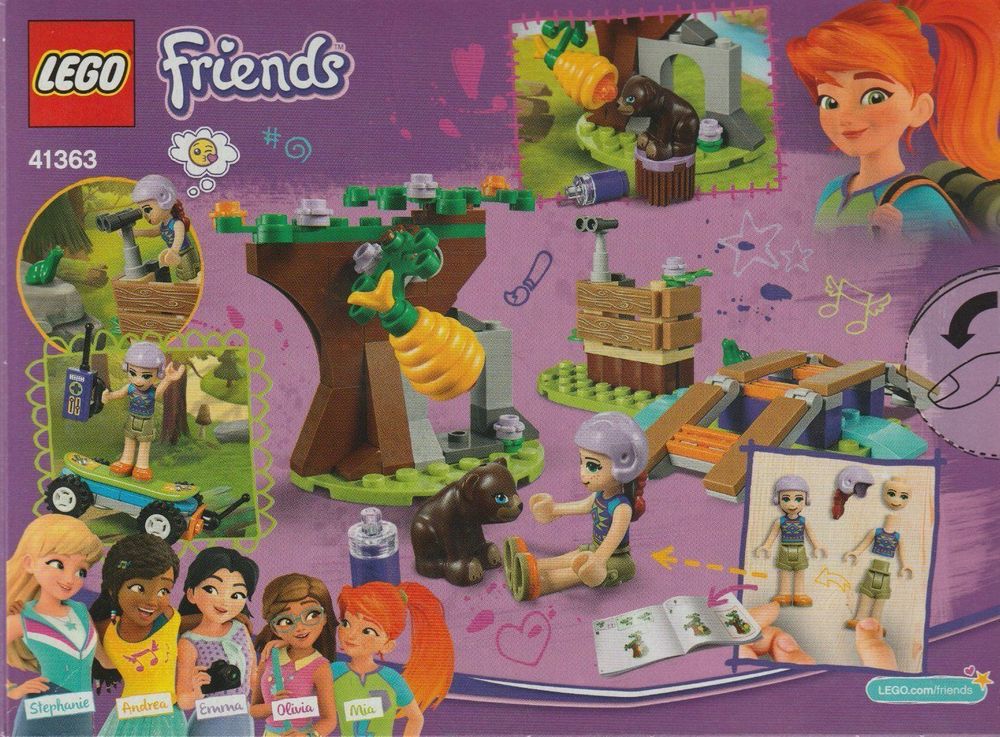 LEGO FRIENDS 41363 L'AVVENTURA NELLA FORESTA DI MIA (Neu und ...