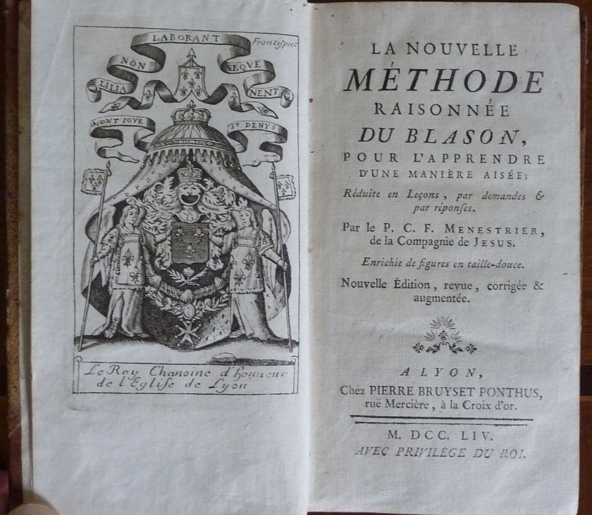 La nouvelle méthode raisonnée du blason, Wappenbuch 1754 | Kaufen auf ...