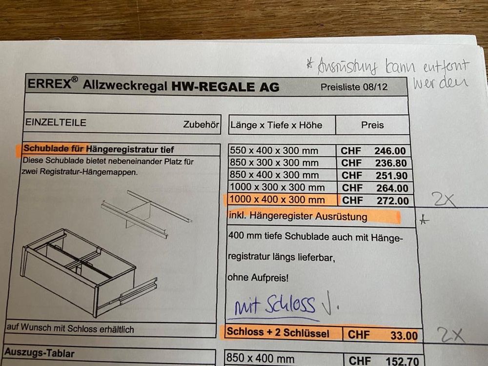 Errex Schublade für Hängeregistratur | Kaufen auf Ricardo