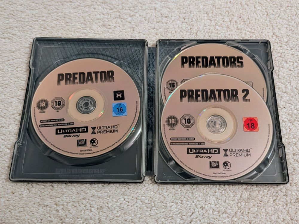 Predator 3-Movie Collection Steelbook 4K Blu-Ray (Gebraucht) in ...