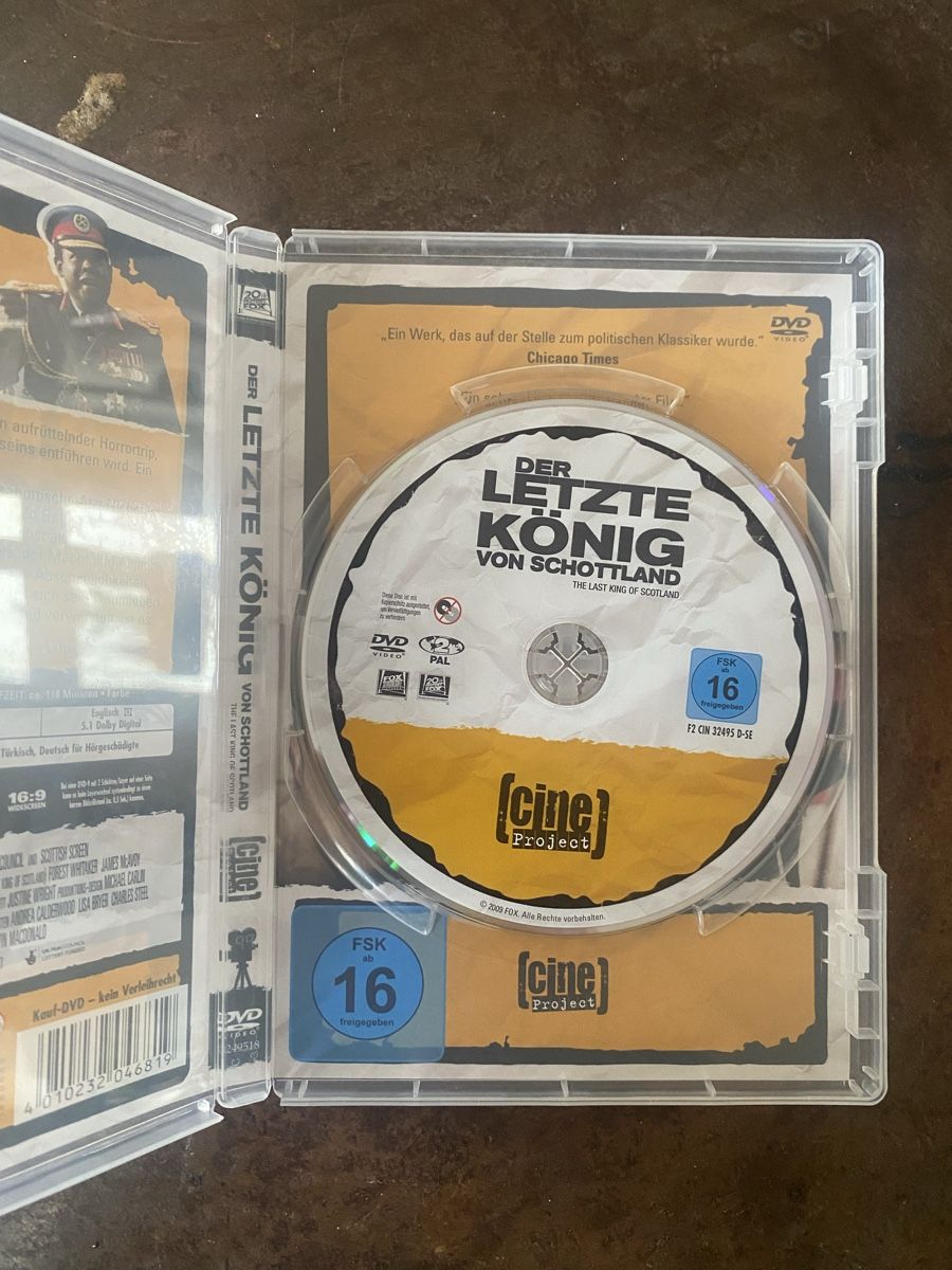 Der letzte König von Schottland - cine Project DVD [2006] (Gebraucht ...