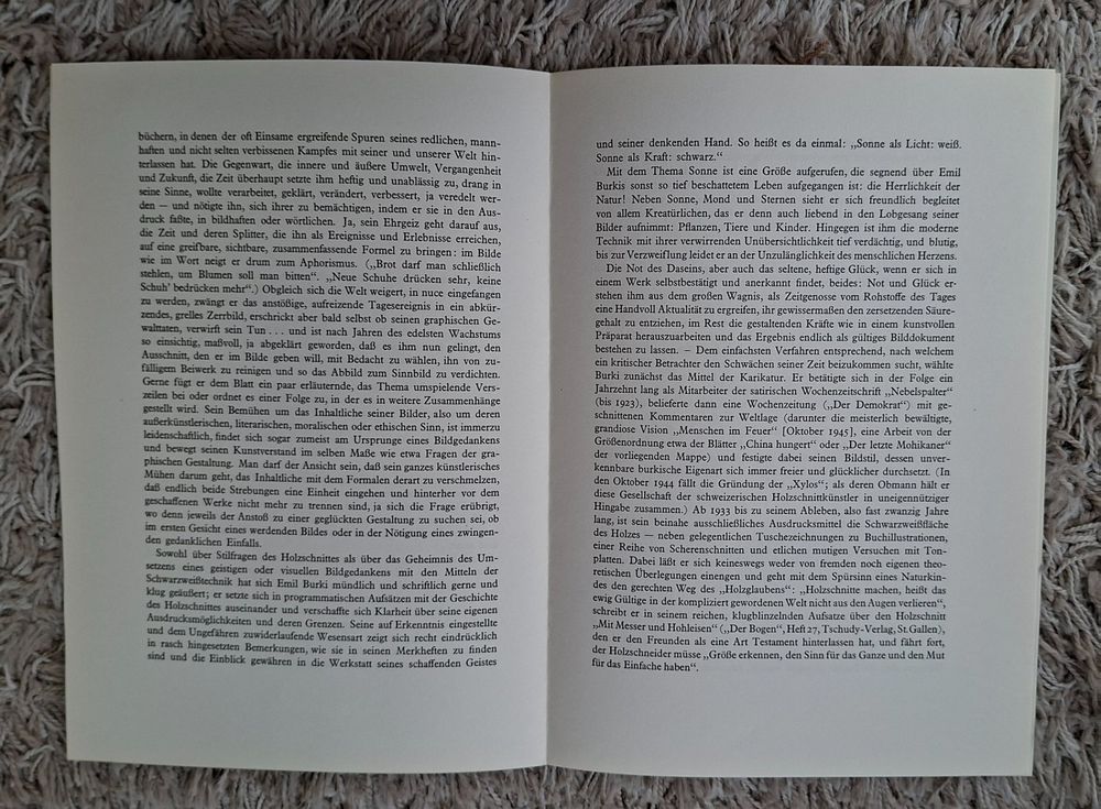 Burki Emil, Vorwiegend bewölkt, 7x7 Originalholzschnitte 965 (Gebraucht ...