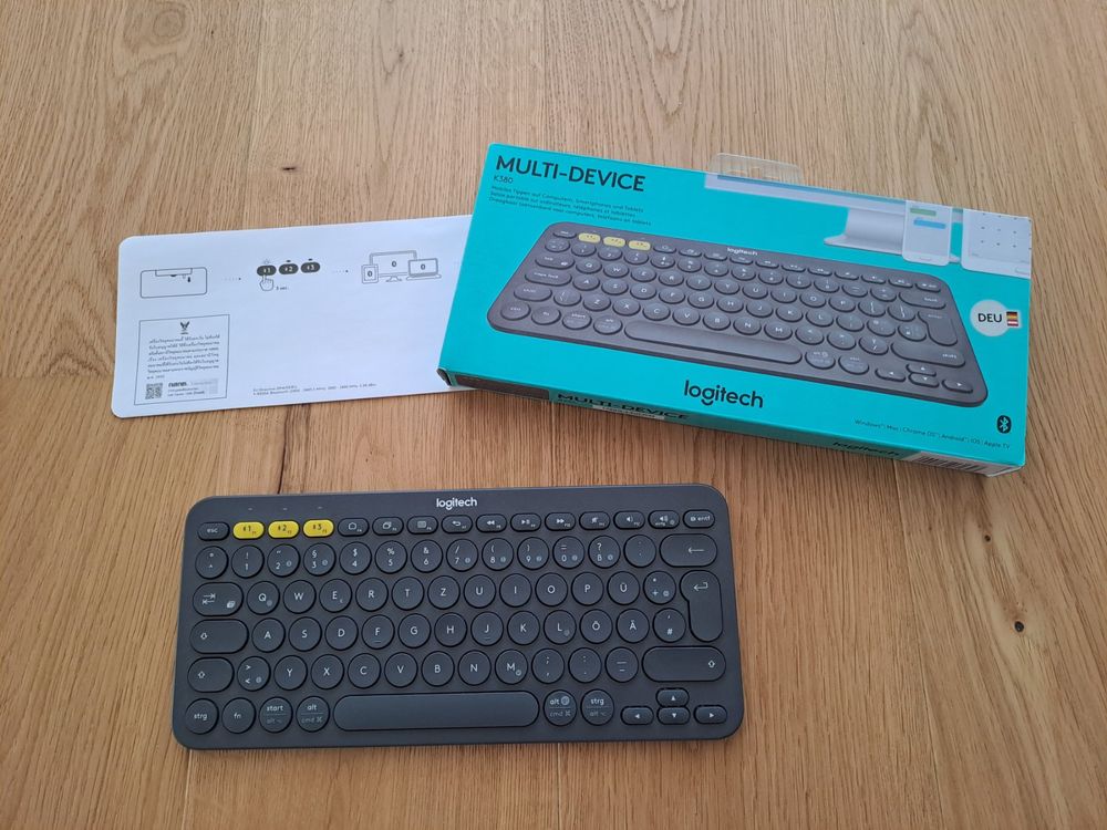 Logitech K380 Bluetooth Portable Tastatur DE, Kabellos (Gebraucht) in ...
