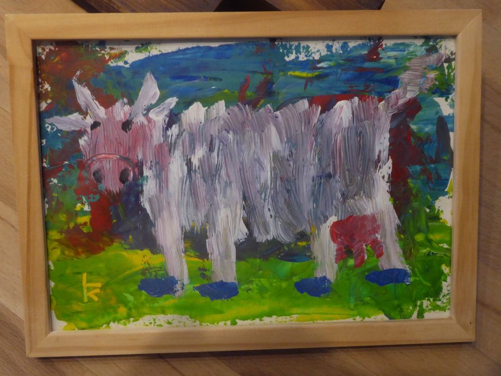 Kurt Lustenberger*53- Outsider Art Brut, Graue Kuh, Original (Gebraucht ...