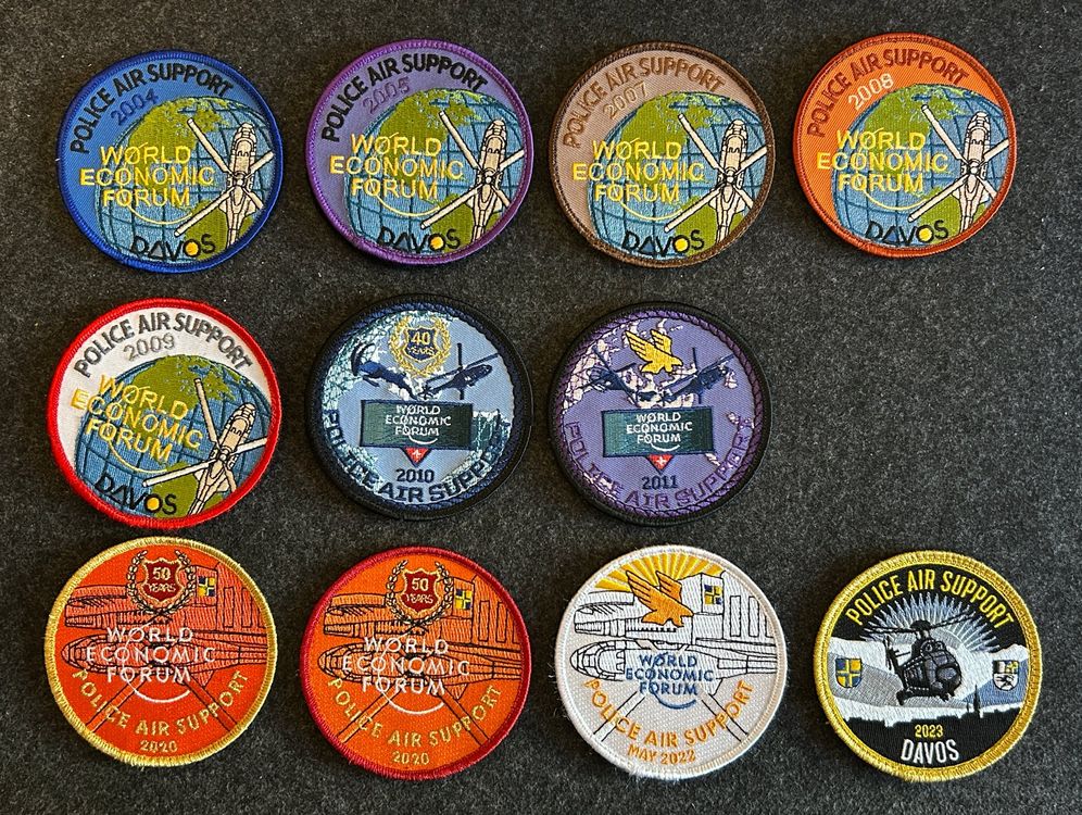 Polizeiabzeichen Konvolut Police Air Support WEF ORIGINALE (Gebraucht ...