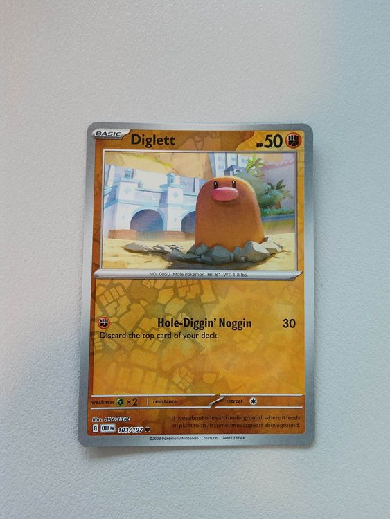 Diglett Digda Obsidian Flames - Pokemon Reverse Holo | Kaufen auf Ricardo