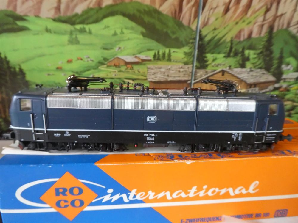 Roco 4142B E-Lok blau DB BR181 H0 GL | Kaufen auf Ricardo