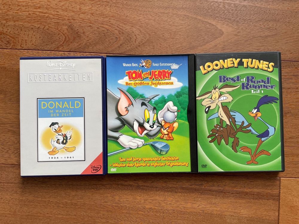 3 DVD Cartoons Donald, Tom & Jerry, etc (Gebraucht) in zollikon für CHF ...