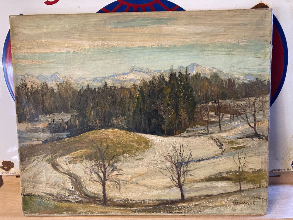 KELLER Max Oelgemälde Landschaft signiert | Kaufen auf Ricardo
