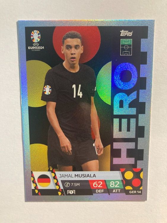 Match Attax Euro 2024 Jamal Musiala (GER 14) HERO Karte | Acheter sur ...
