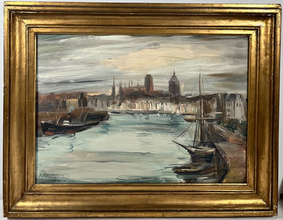 20.er Jahre Küsten Szene Grosse Gemälde, Unl. Signiert | Kaufen auf Ricardo