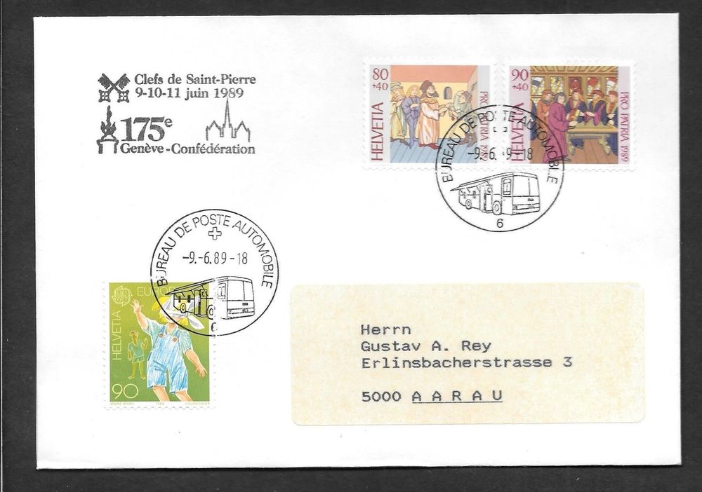Sonderbrief A. 1494 175 Jahre Clefs de St. Pierre Genf 1989 (Neu (gemäss Beschreibung)) in Olten ...