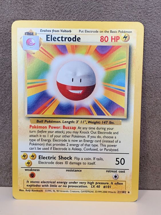 21/102 Electrode Rare ENG Pokemon Base Set | Kaufen auf Ricardo