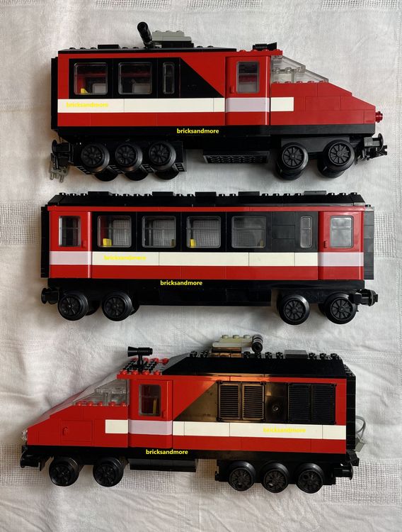 Lego 12 Volt roter Schnellzug TGV 7745 Eisenbahn (Gebraucht) in Baar ...