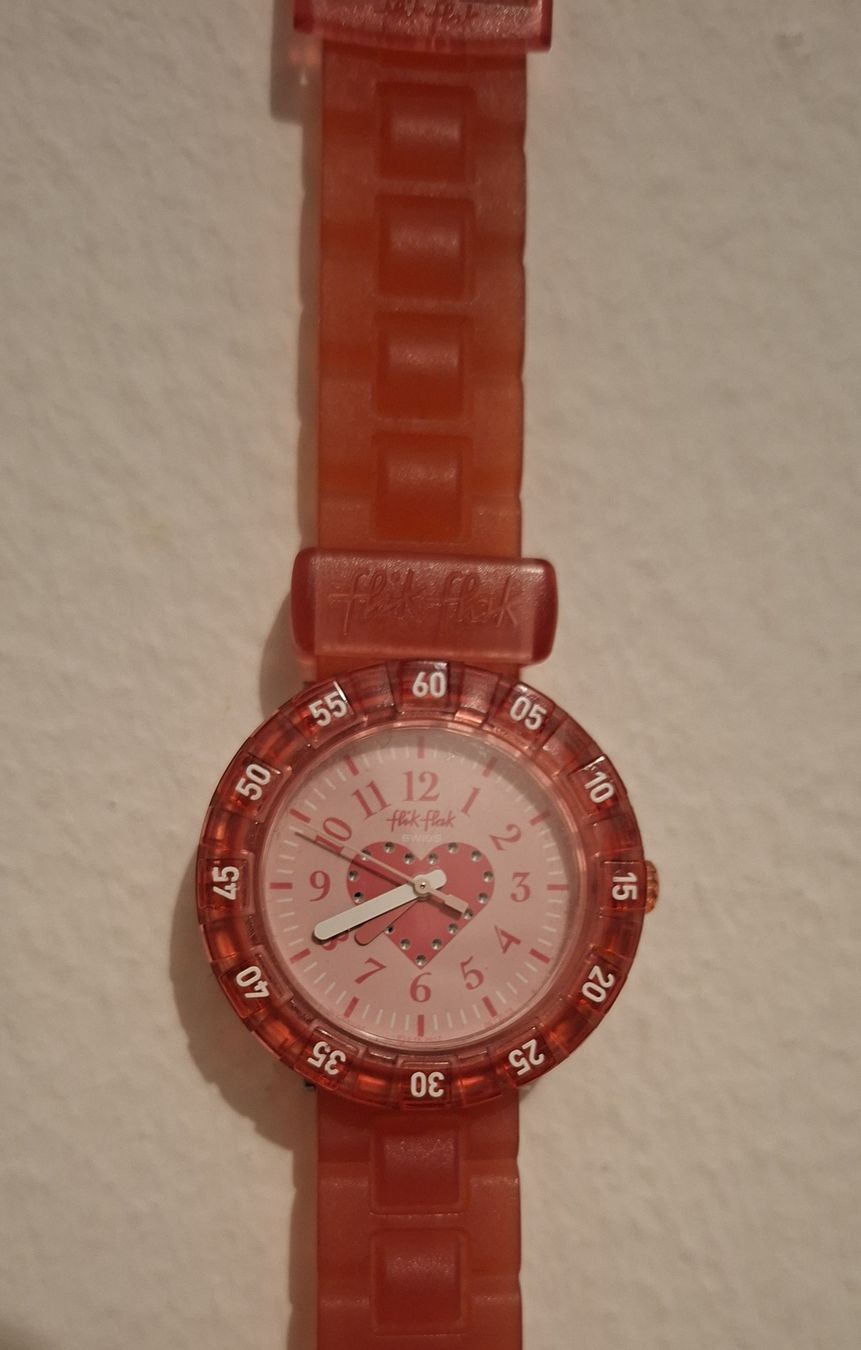 Flik Flak - Uhr Montre enfant rose avec un coeur brillant 💖 (D'occasion ...