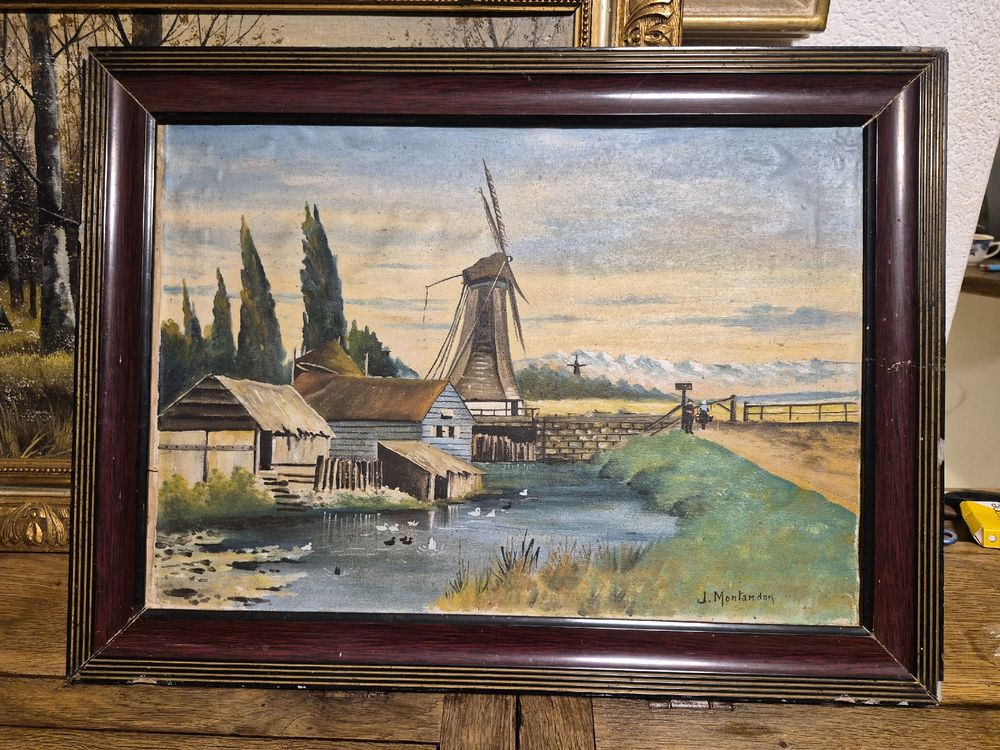Gemälde von J. Montandon, antik (Gebraucht) in Frauenfeld für CHF 50 ...