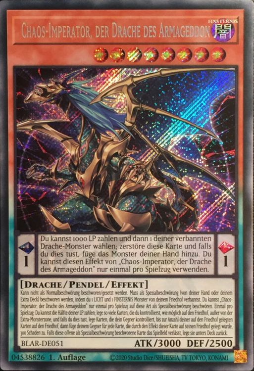 Chaos-Imperator, der Drache des Armageddon | Secret Rare | Kaufen auf ...