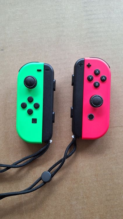 Original Joy Cons - Neon Pink & Grün - Nintendo Switch (Gebraucht) in ...