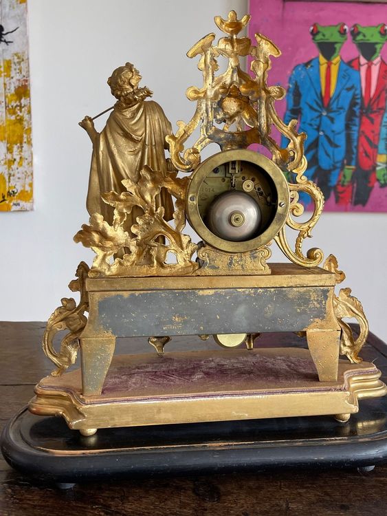 Elegante Kaminuhr HRY MARC Paris um 1855 im Originalzustand (Gebraucht ...