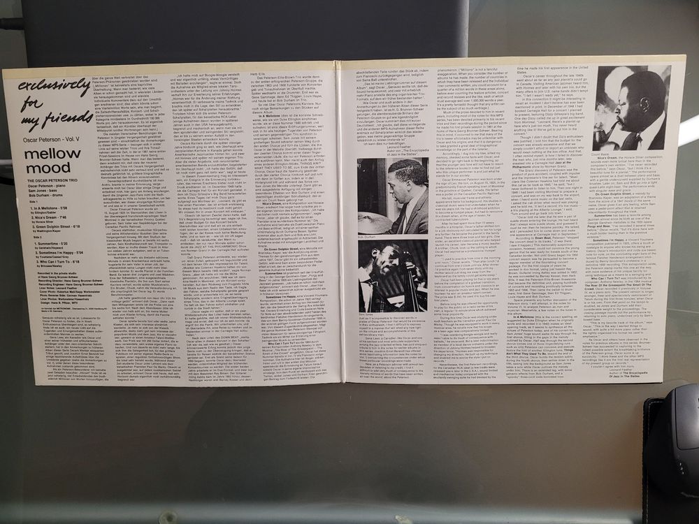 Oscar Peterson – Mellow Mood Cover VG+*/Vinyl VG (Gebraucht) in Lausen ...