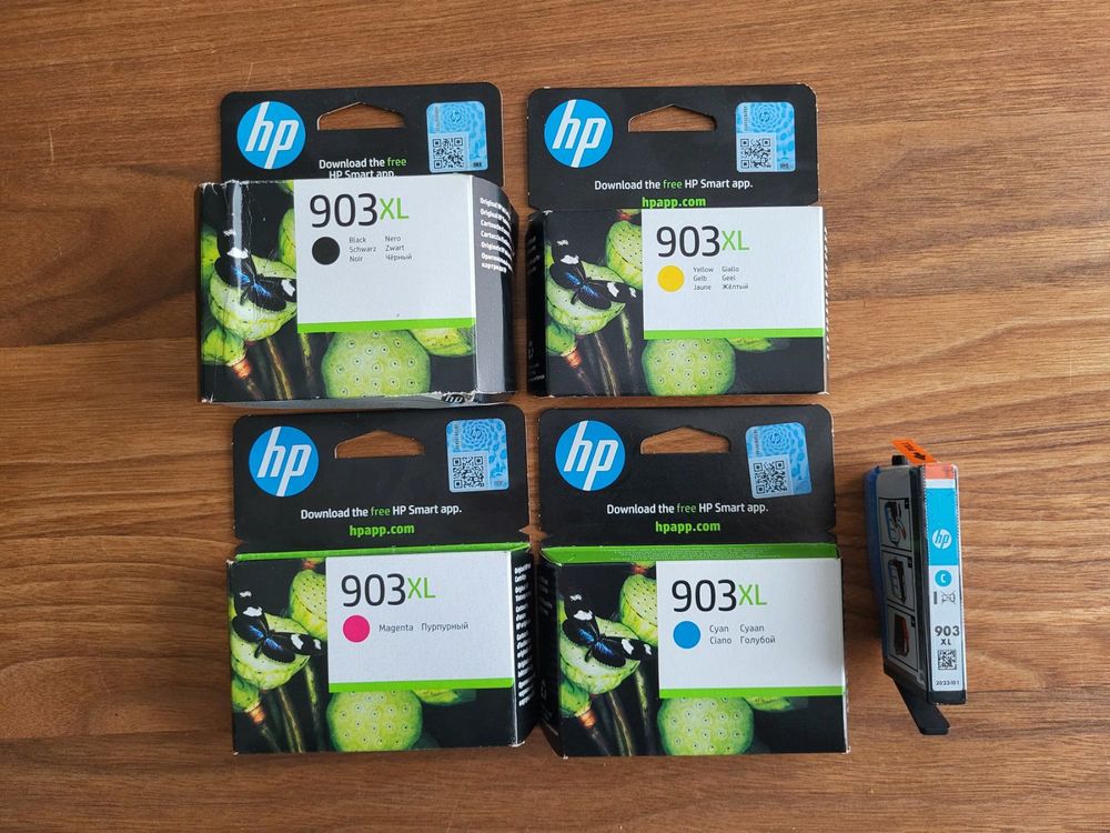 Original HP Tintenpatronen 903XL (Set 5 Stk.) (Neu und originalverpackt ...
