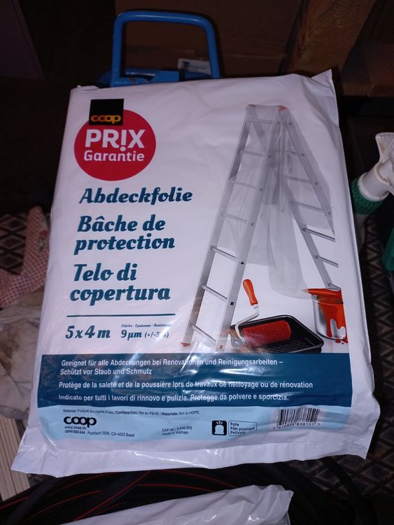 3x Abdeckfolie 5mx4m Malen, Umbau etc. (Neu und originalverpackt) in ...