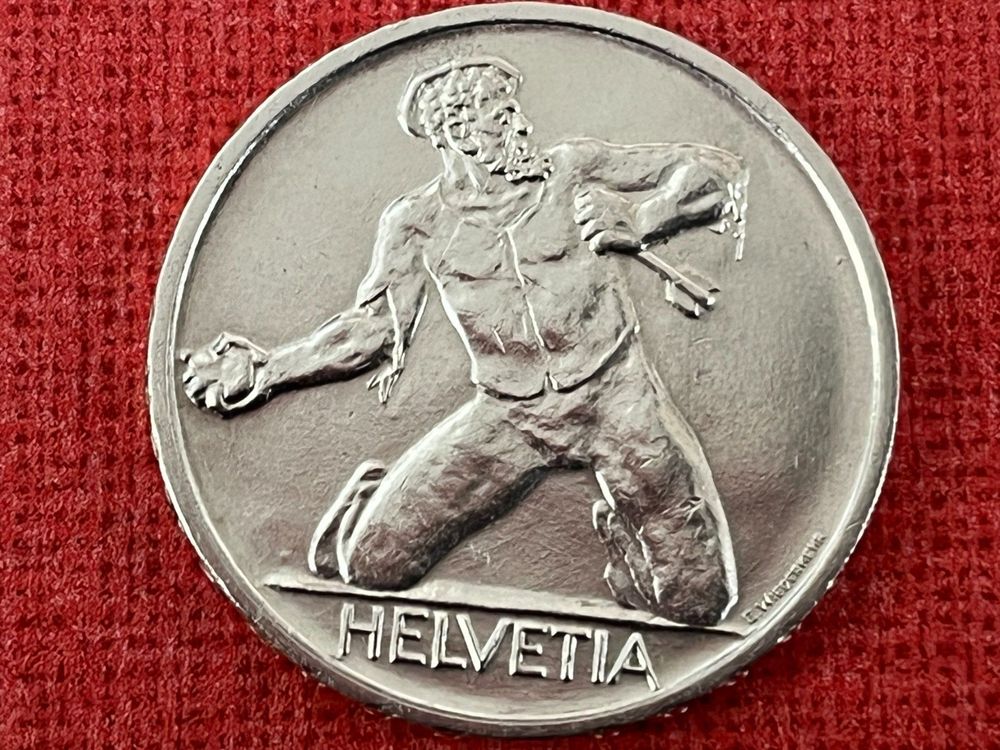 5 FRanken Gedenkmünze 1944 Silber St.Jakob TOP (Gebraucht) in Ormalingen für CHF 21.95 – mit ...