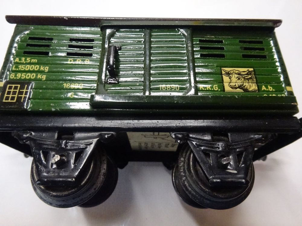 Märklin Viehwagen "Ochse", Spur 0, 16890, grün, NEUWERTIG !! (Gebraucht ...