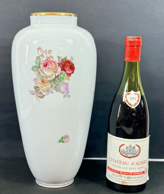 Vintage Grosse Handbemalte Kera Laufenburg Porzellan Vase (Gebraucht ...