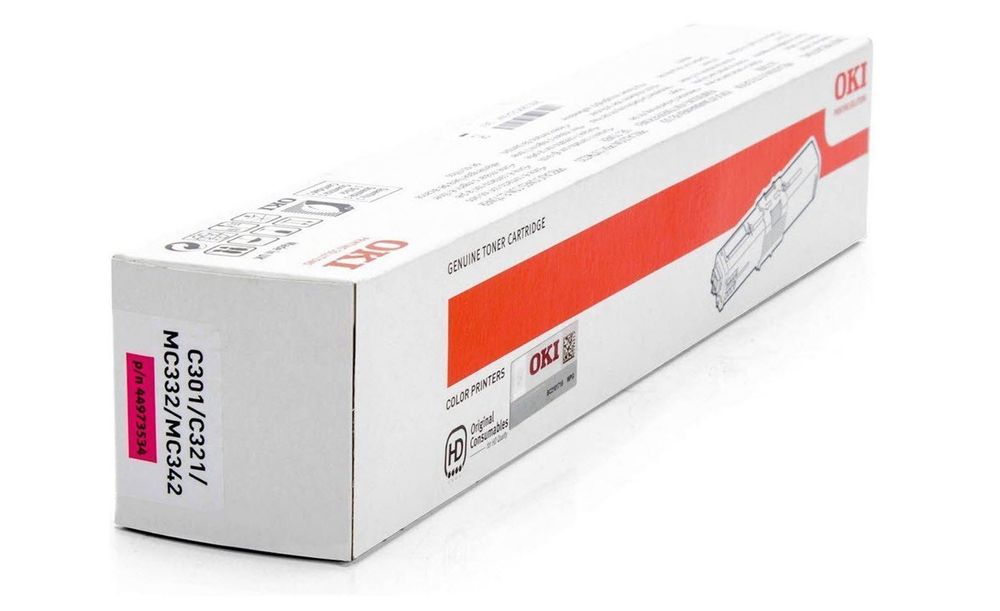 Original Oki C301/C321/MC332/MC342 magenta Toner, 44973534 (Neu und ...