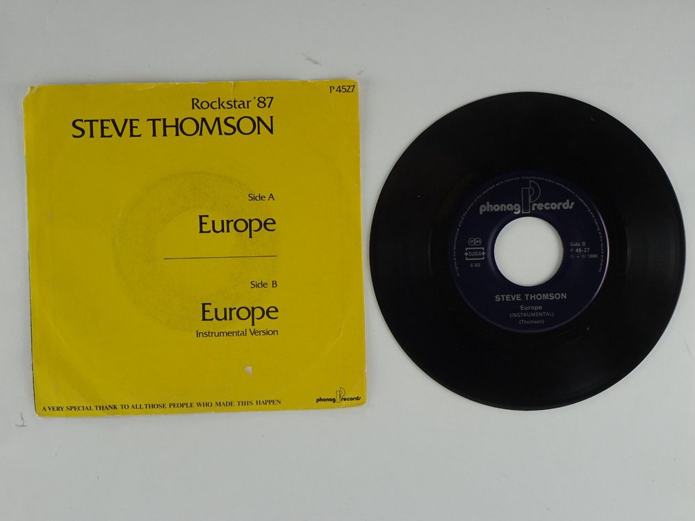 Thomson Steve [CH] – Europe b/w Instrumental (Gebraucht) in Muhen für ...