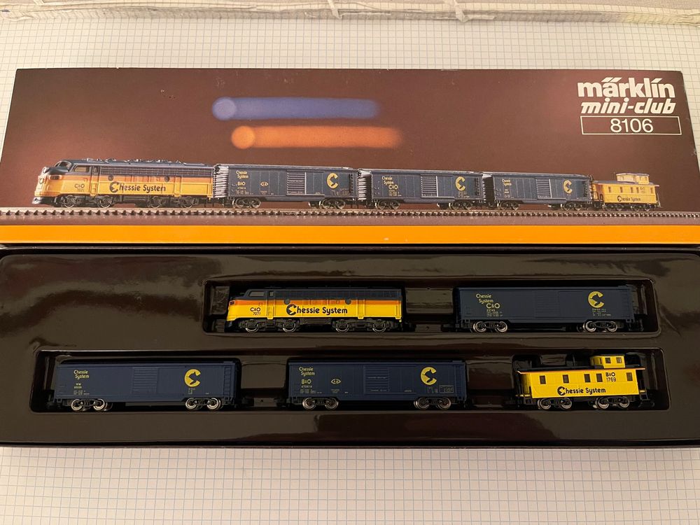 Märklin Mini-Club Z US Zug-Set 8106 Chessie System (Gebraucht) in ...