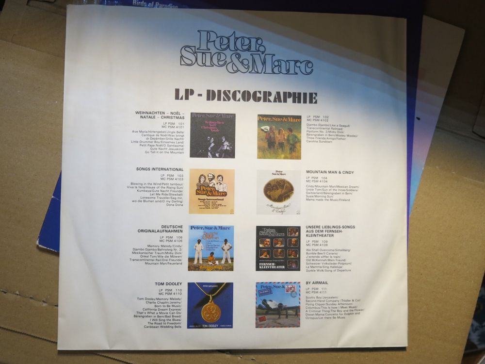 Signierte LP: Peter, Sue & Marc: Birds Of Paradise 1980 | Kaufen auf ...