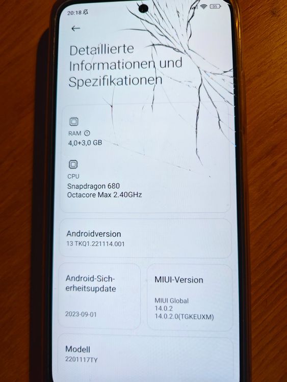 Smartphone Xiaomi Redmi Note 11 (Defekt) in Azmoos für CHF 30 – mit ...