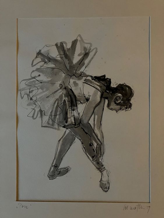 Joe Mathis: Originale Zeichnung "Pose", 1959 (Gebraucht) in Zürich für ...