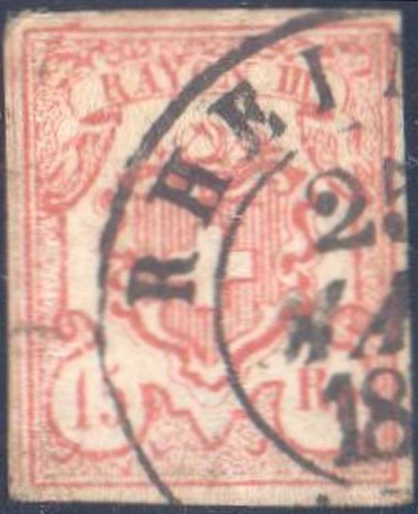 1852: 15 Rp./Rayon III (Nr. 20) mit Zierrund-Stp. RHEINECK ! | Kaufen auf Ricardo