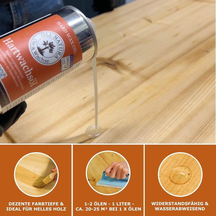 Holz Pflege Öl Hartwachsöl lebensmittelecht 250 ml farblos (Neu und originalverpackt) in Hundwil ...