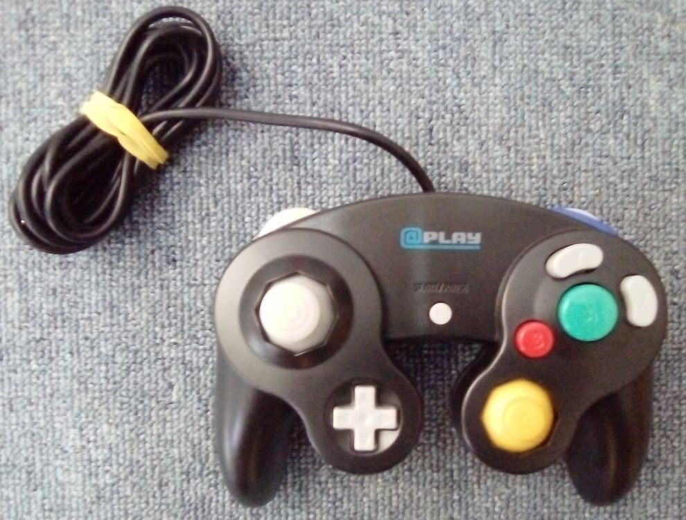 PLAY Third Party GameCube Controller Black mit GC Anschluss (Gebraucht ...