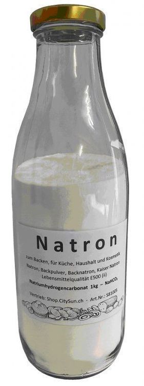 Natron 1.0kg zum Backen, für Küche, Haushalt und Kosmetik SY (Neu ...