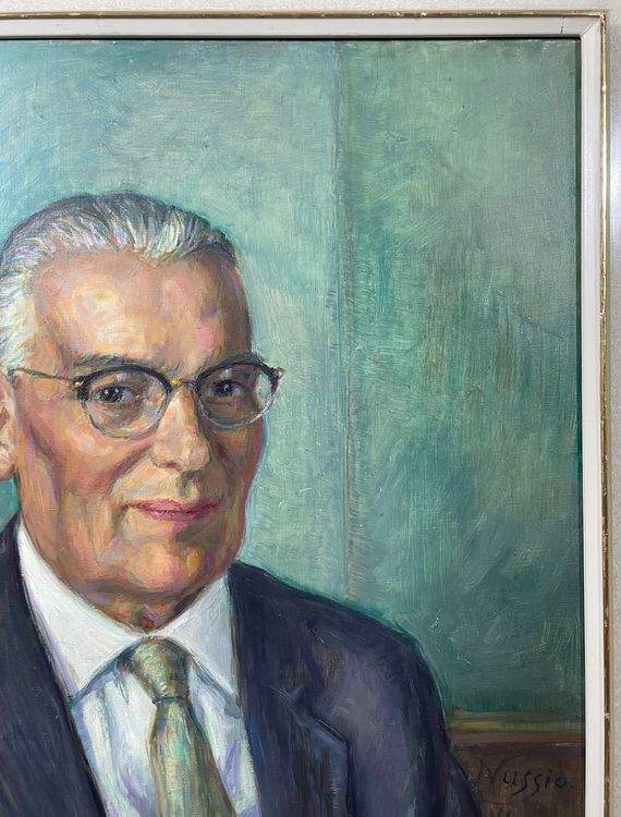 Oskar Nussio (1899-1976) grosses Gemälde Selbstbildnis | Kaufen auf Ricardo