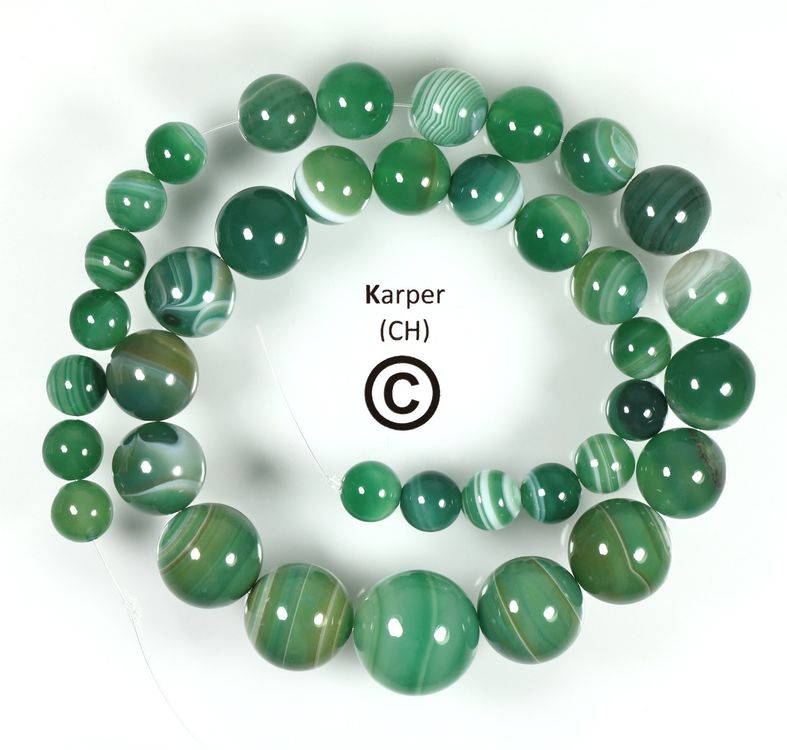 Grüne Achat / Agate verte 8-16 mm (Neu und originalverpackt) in Neuchâtel für CHF 18 – mit ...