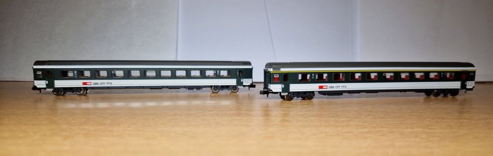 2 SBB EW IV Grossraumwagen 1x1.Kl. 1x2.Kl. von Roco Spur N (Gebraucht) in Liebefeld für CHF 19 ...